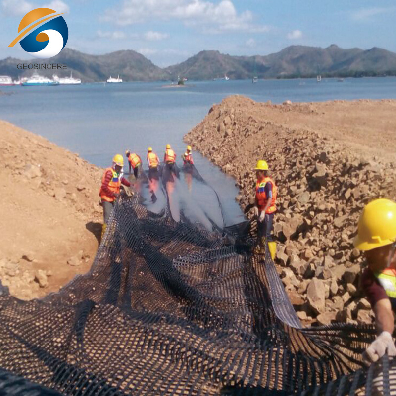 Plastic Polyester Geogrid for Soil Stabilization Manufacturer_supplier_price - Shandong Geosino ...