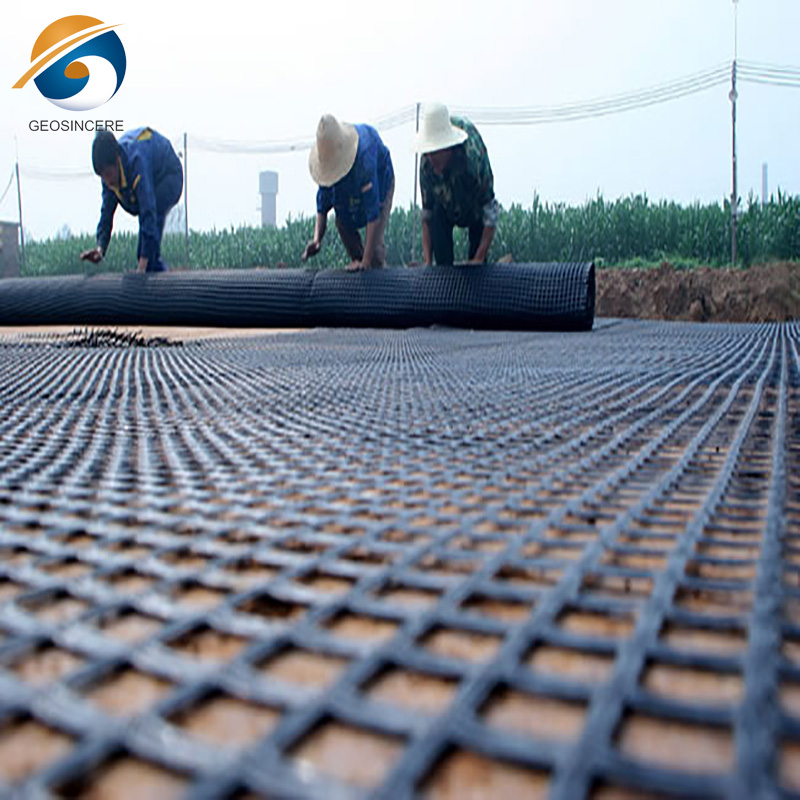 Reinforcement Composite Fiberglass Geogrid for Retaining Wall ...