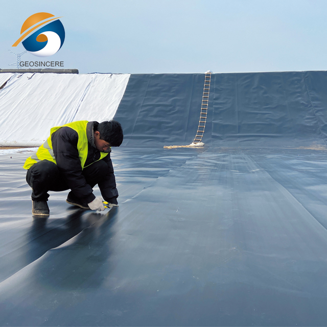 HDPE Geomembrane Liner 2mm Thickness Ground Cover Plastic Manufacturer ...