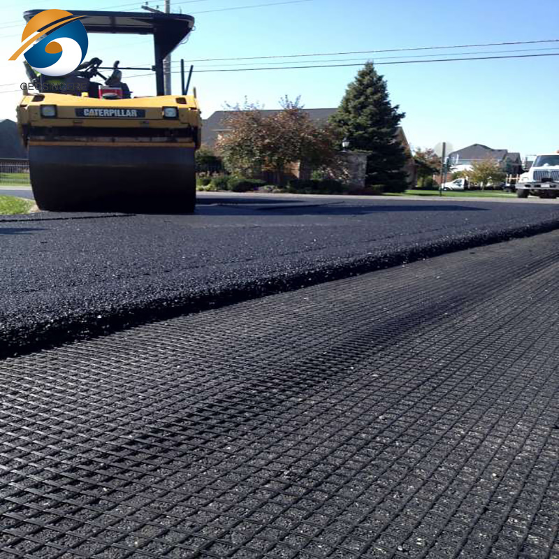 Slope Asphalt Reinforcement Fiberglass Geogrid Manufacturer_supplier ...