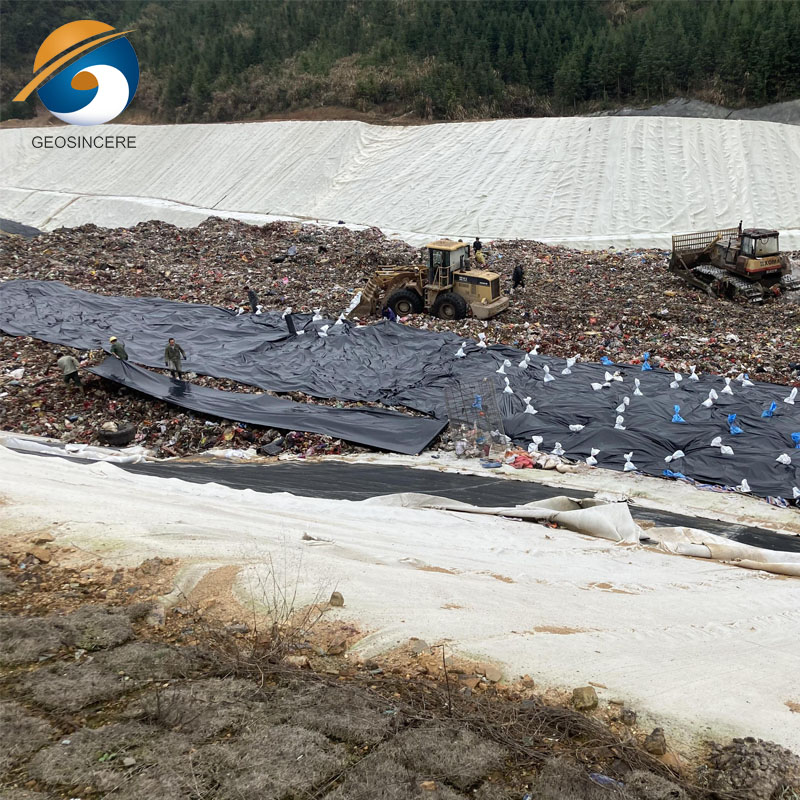 60 mil HDPE Liner Landfill Impermeable Geomembrane Manufacturer ...