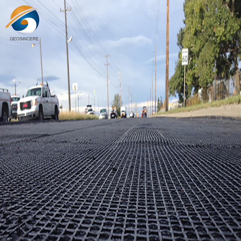 Slope Asphalt Reinforcement Fiberglass Geogrid Manufacturer_supplier ...