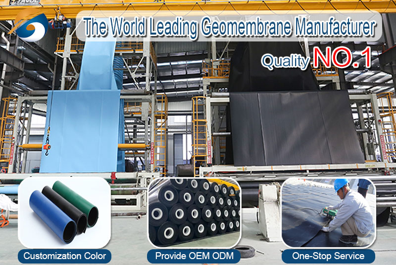 Impermeable Landfill Geomembrane Ground Cover Plastic Liner ...