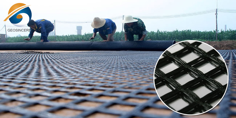 Slope Asphalt Reinforcement Fiberglass Geogrid Manufacturer_supplier ...