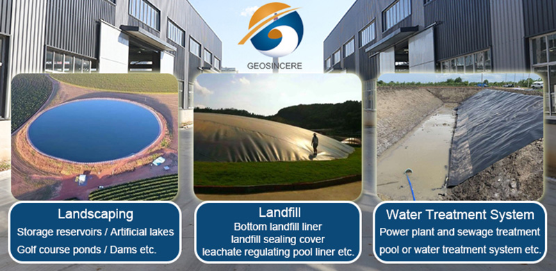 1.5mm Landfill HDPE Retention Pond Liner Geomembrane Manufacturer ...